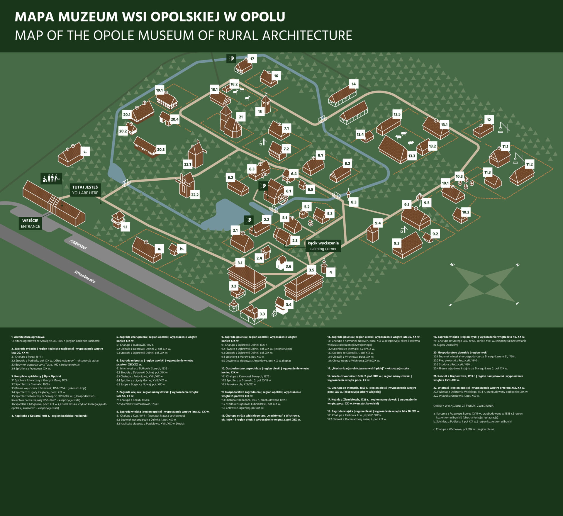 Mapa Muzeum - Muzeum Wsi Opolskiej